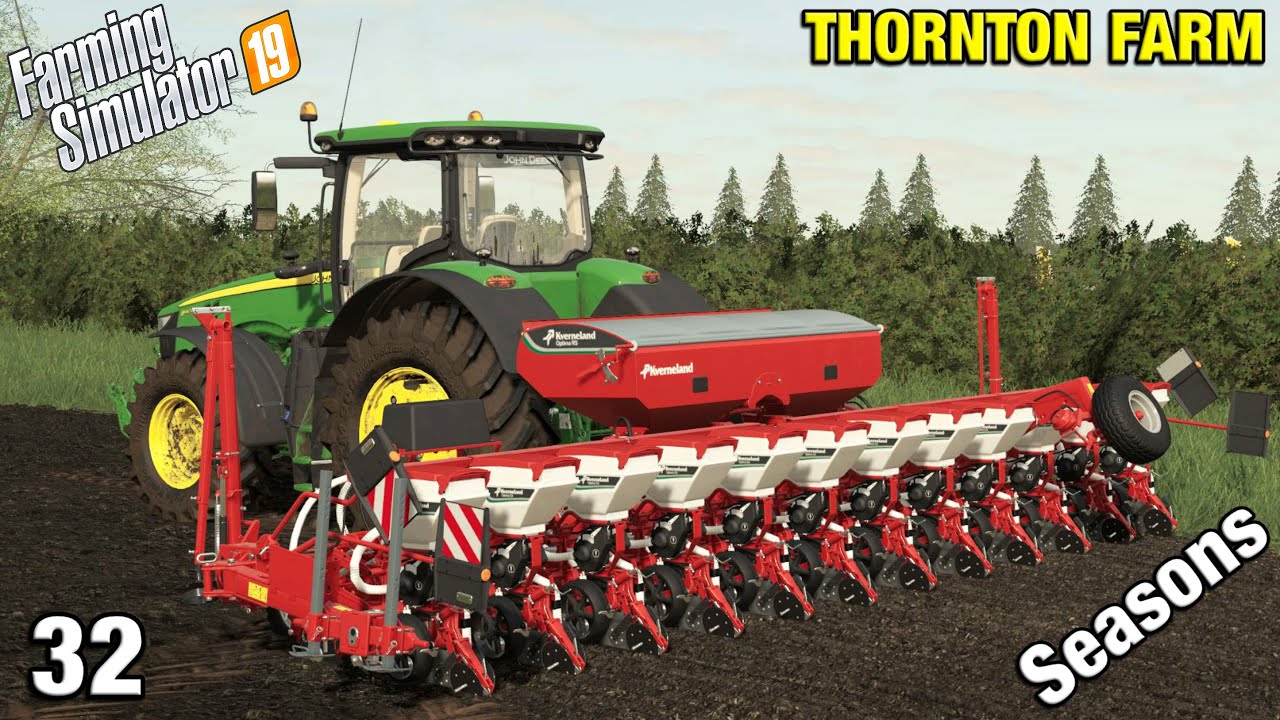 GETTING THE BIG FIELD PLANTED Thornton Farm Timelapse - FS19 Ep 32 ...