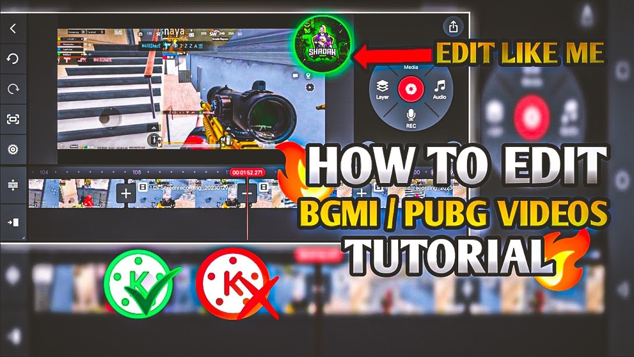 🔥HOW TO EDIT PUBG & BGMI VIDEOS IN KINEMASTER TUTORIAL | BEST ...