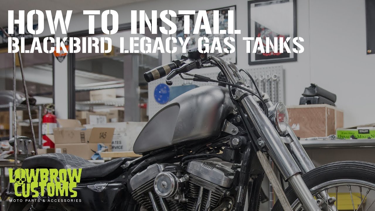 How To Install: Cycle Standard - Blackbird Legacy Gas Tanks for Harley ...