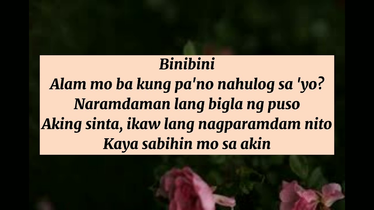Binibini with lyrics By: Zack Tabudlo - YouTube