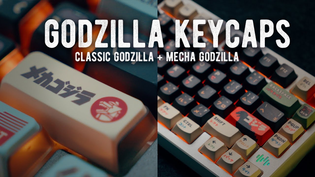 Godzilla + Mecha Godzilla Keycaps #Keytok // Unboxing + Review - YouTube