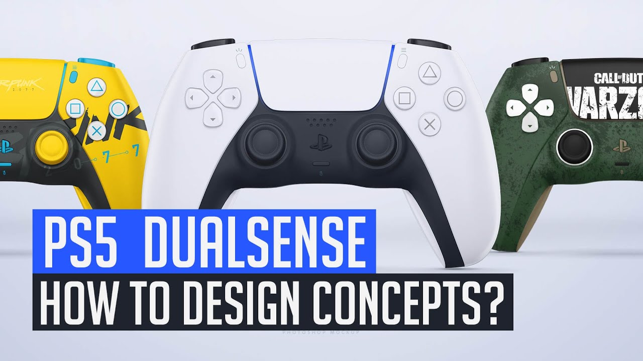Playstation 5 Dualsense Controller Photoshop Concept Tutorial Youtube