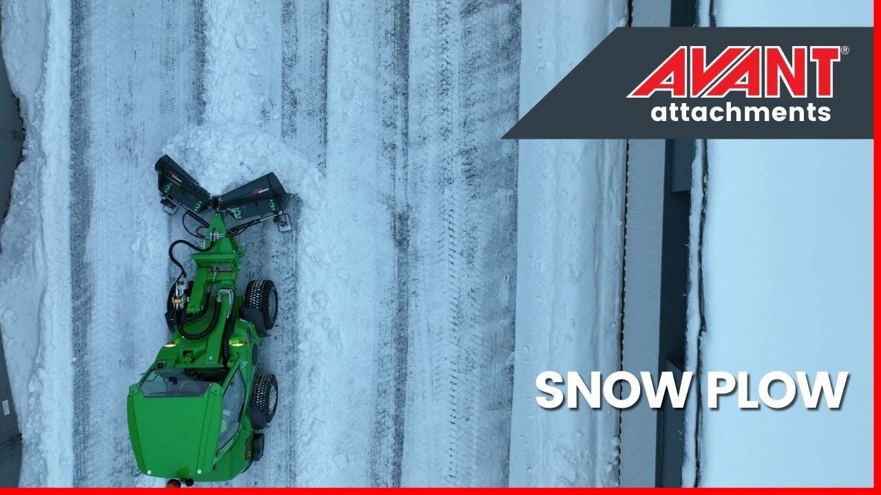 Avant attachments: Snow plow - YouTube