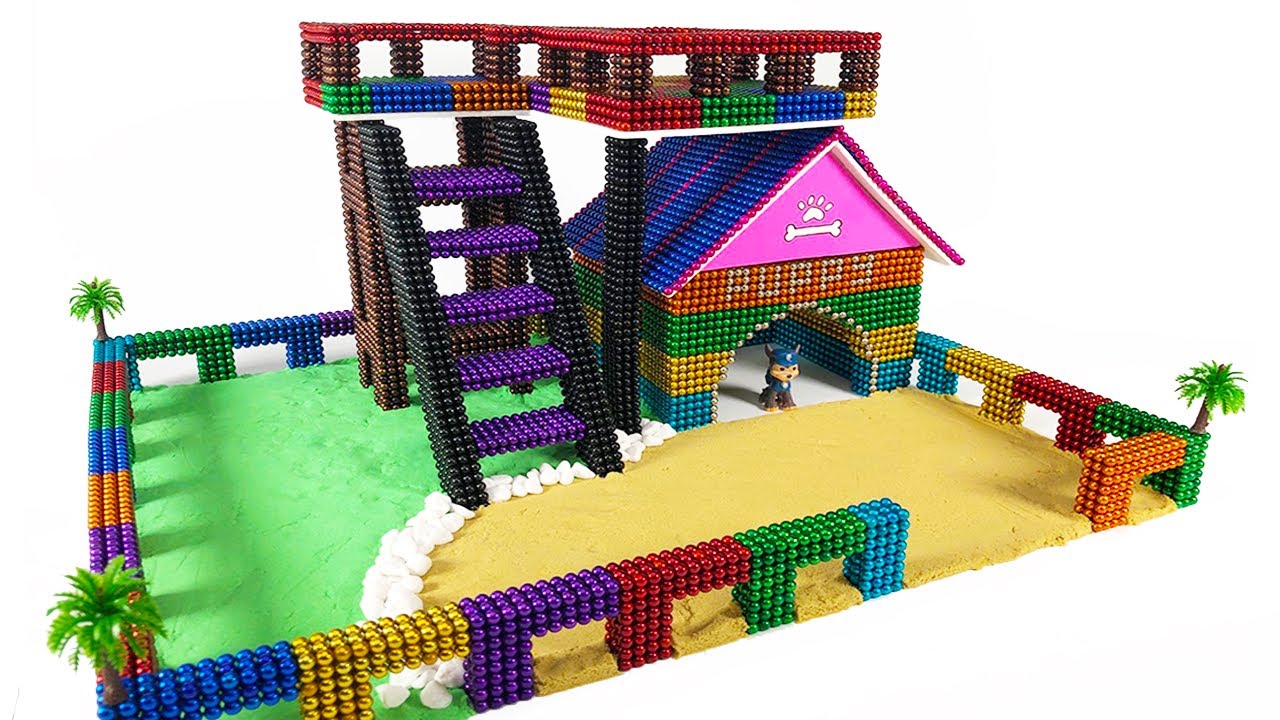 DIY - How To Build Amazing Puppy Dog House From Magnetic Balls ...