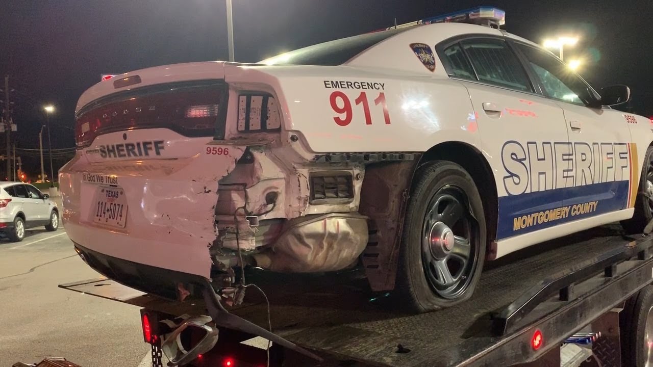 041819 MCSO PATROL CAR HIT ON FREEWAY - YouTube