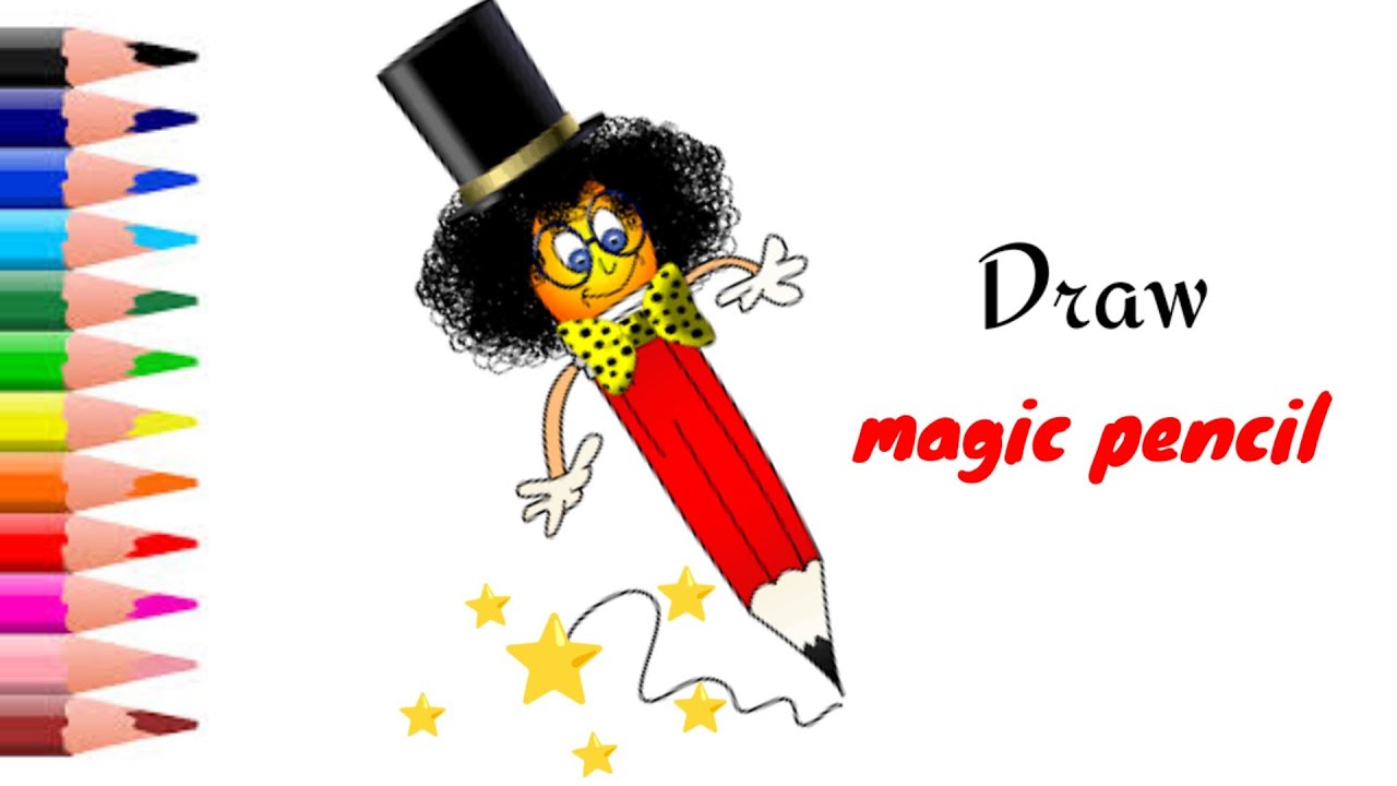 How to draw a pencil easy || how to make magical pencil drawing ...