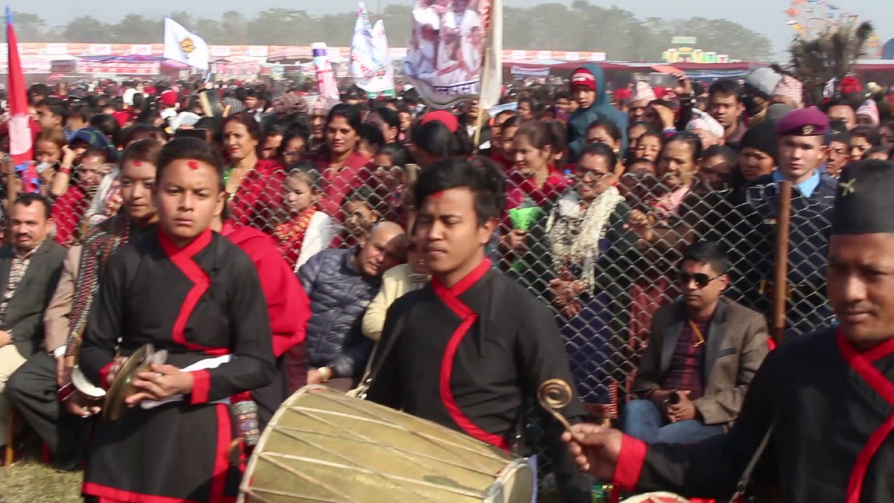 Newari cultural dance at 9th Ratnanagar Mahotsav - day 1 Newar Samaj Tandi Chitwan - YouTube