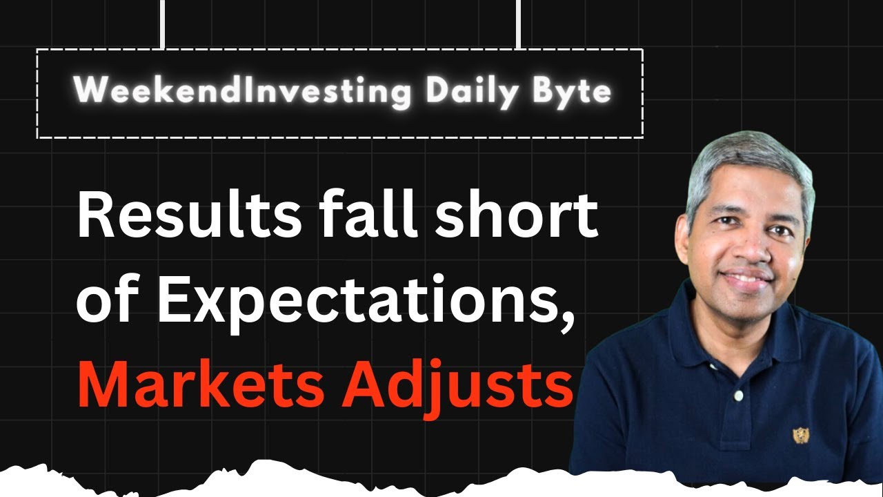 Results fall short of Expectations, Markets adjusts. - YouTube
