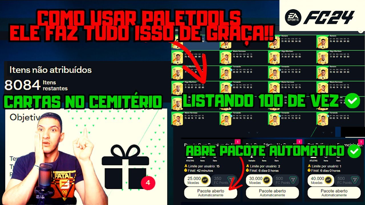 EAFC 24 | COMO USAR PALETOOLS - PASSO A PASSO - QUASE NÃO ACREDITEI NO ...