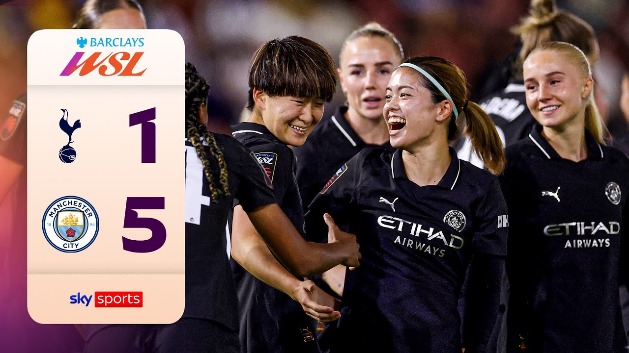 Grace Clinton scores on Man City debut! 🔥 | Tottenham Hotspur 1-5 Man ...