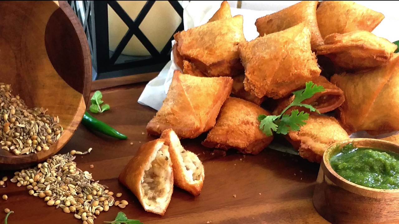 Bread samosa bites-mini samosas - YouTube