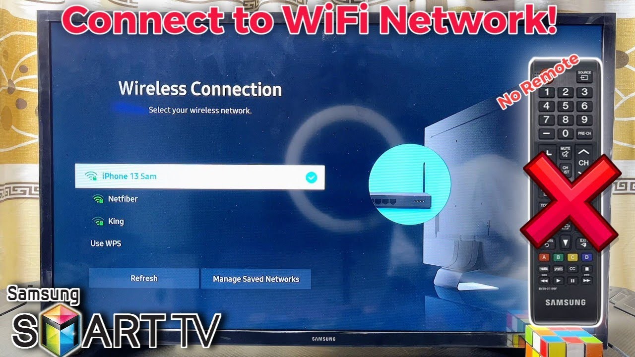 How to Connect Samsung TV to WiFi without Remote | 3 Ways to Connect to ...
