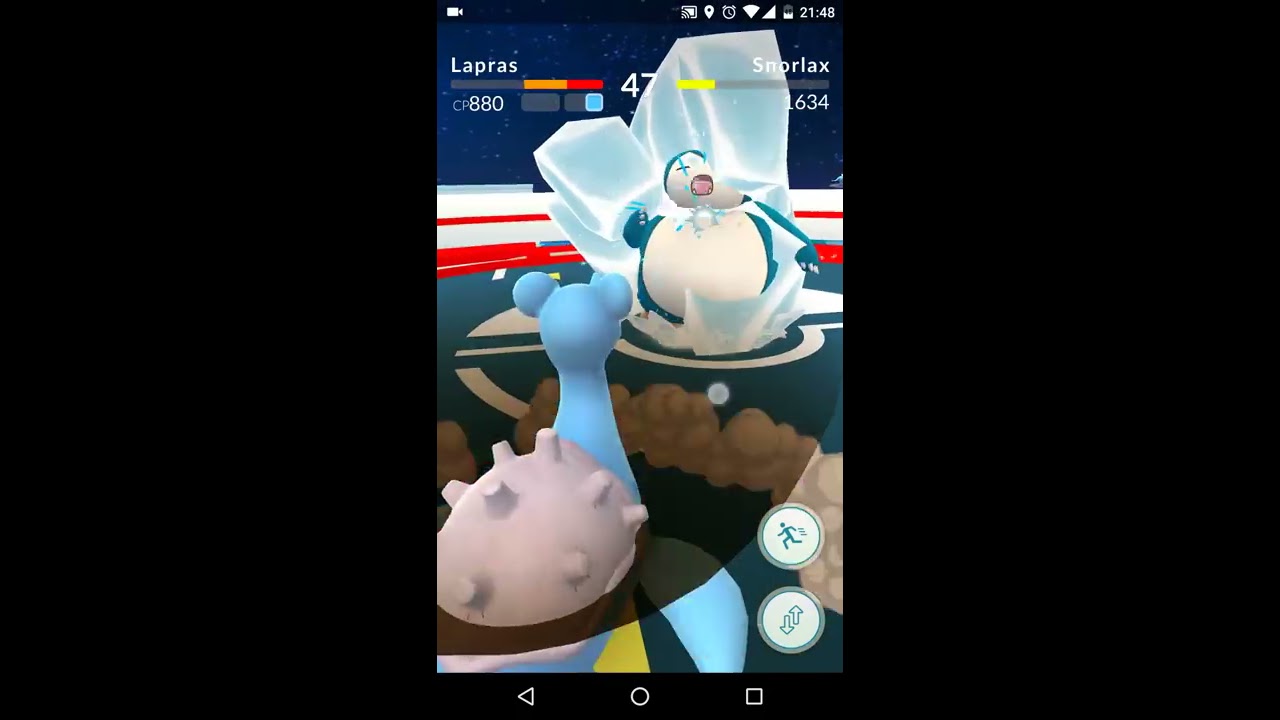 Pokemon Go - Battling Poliwrath & Snorlax with Lick/Body Slam ...