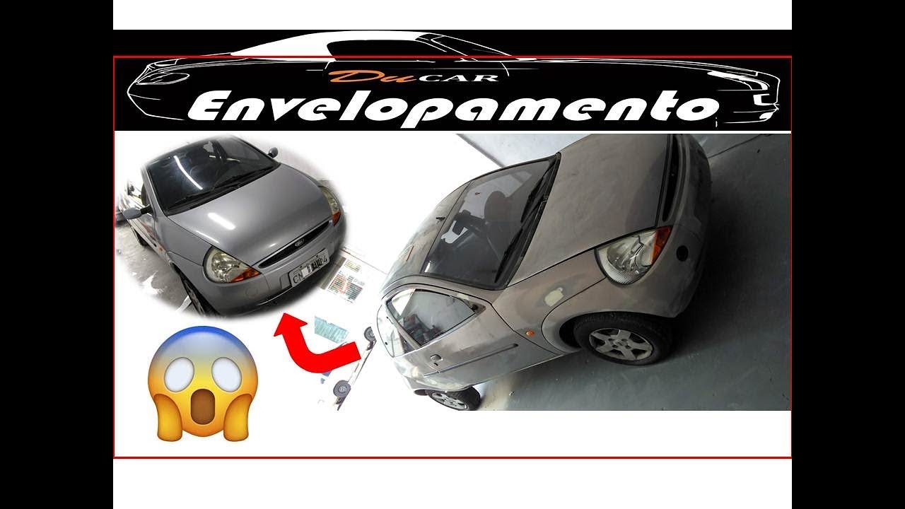 Ford ka envelopado prata brilhante, Ducar Envelopamento Automotivo ...