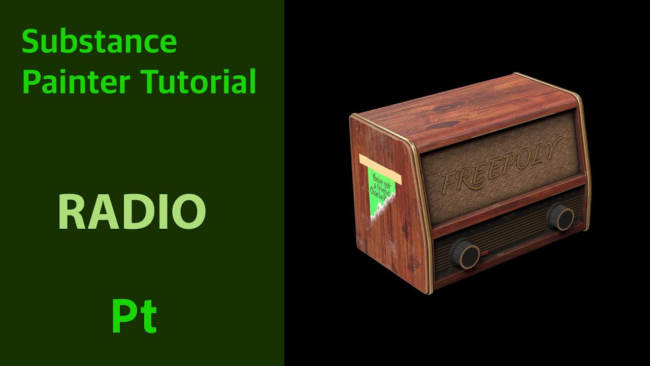 Substance Painter | Radio-Breakdown | Tutorial | 3d modeling - YouTube