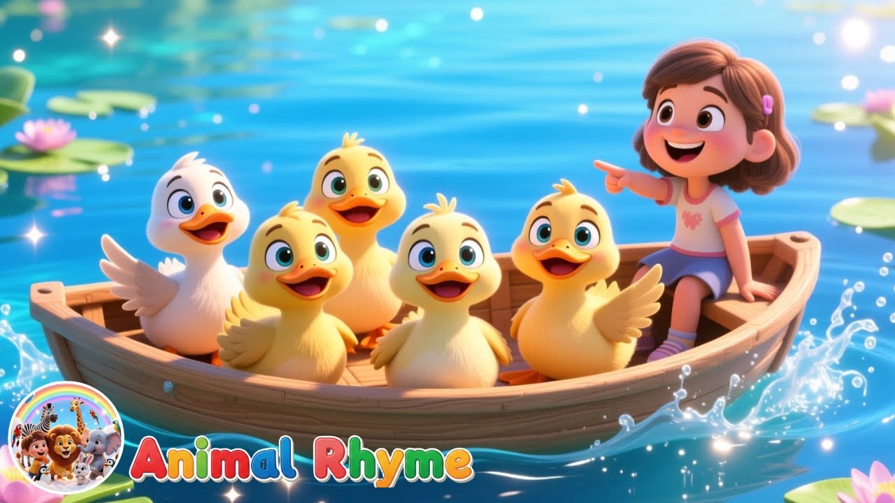 Row Row Five Little Duck Boat Action | Bella’s Counting Rowing and ...