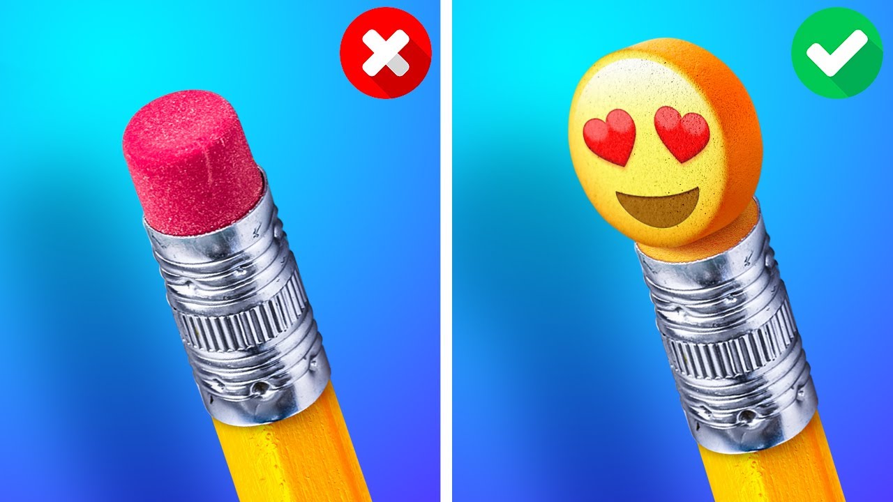 CUTE DIY SCHOOL SUPPLIES | Genius School Hacks, Cheating Tricks And ...