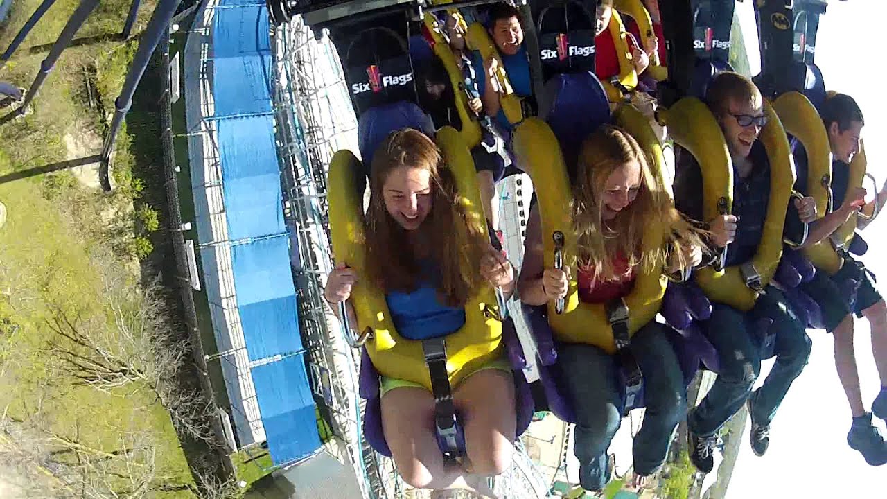 Batman Backwards POV Six Flags Great Adventure 2015 - YouTube