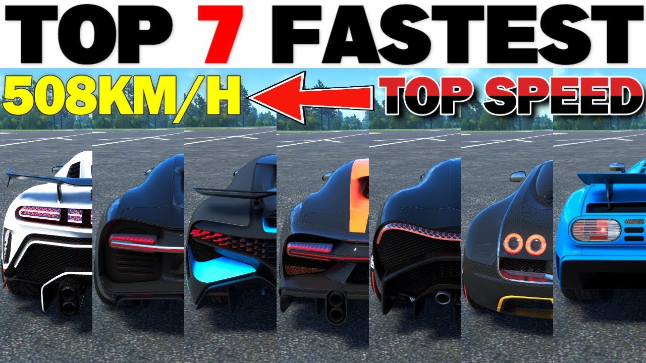 THE CREW 2 - TOP 7 FASTEST BUGATTI CARS | TOP SPEED (2020 Update) - YouTube