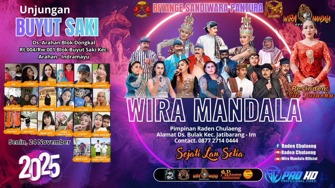 LIVE SANDIWARA WIRA MANDALA | UNJUNGAN BUYUT SAKI | SENIN 24 NOVEMBER ...
