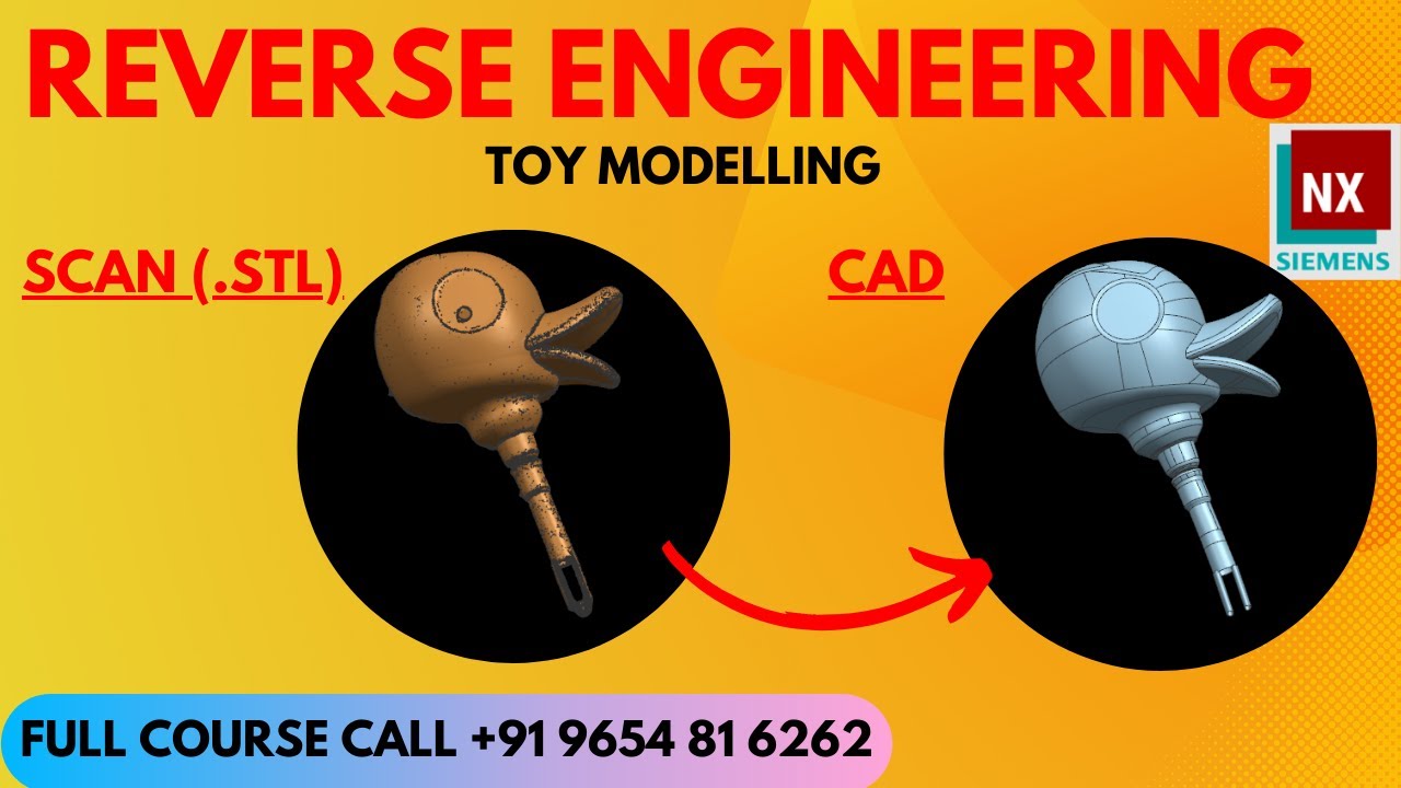 HINDI | 76. TOY CAD model | Reverse Engineering NX Course Call +91 9654 81 6262 - YouTube