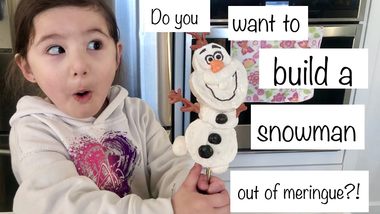How to Make An Olaf Meringue Cookie (Step by Step Tutorial) - YouTube
