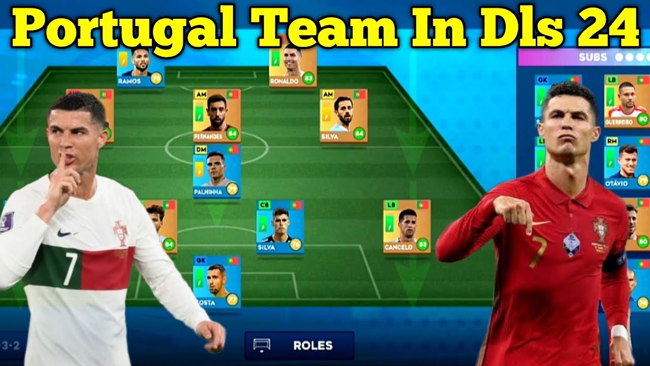 Dls 24 || Portugal All Team Players Rating In Dream League Scorer 2024 ...