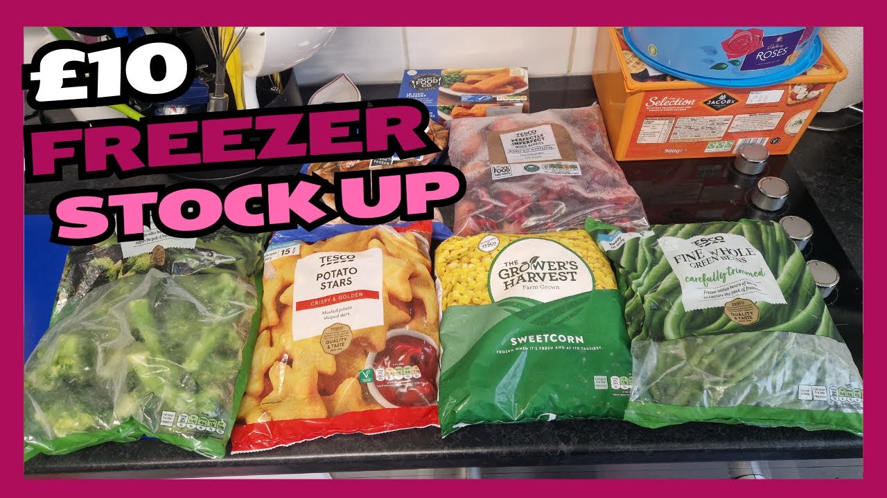 Stocking Up My Freezer With £10 #stockpile #frugalfood - YouTube