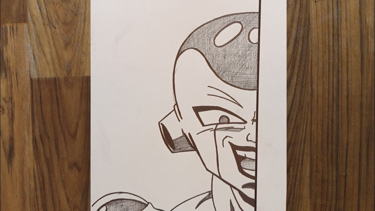 How to Sketch Frieza half face Step-by-step || How to draw Frieza from ...