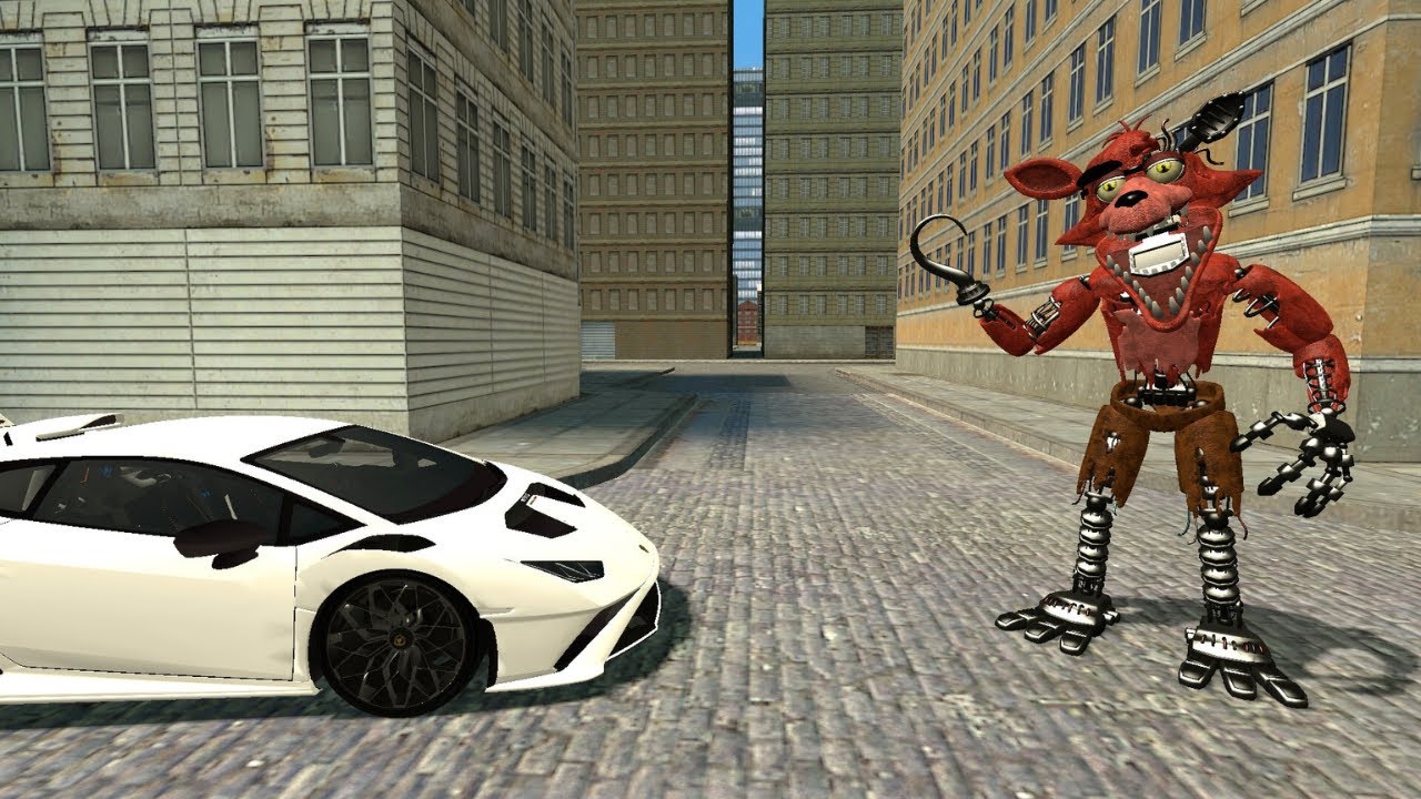 A Real Car vs Withered Foxy (Garry's Mod) - YouTube