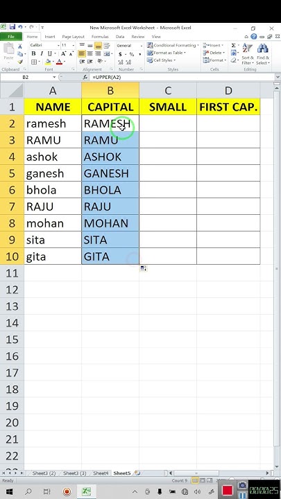 Excel Proper Upper Lower Function II Excel Amazing Tips and Tricks II - YouTube