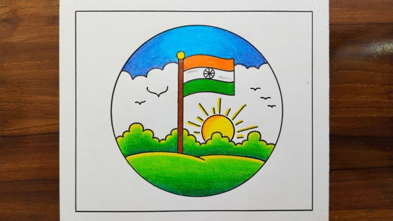 How to Draw Independence Day Drawing Easy Step by Step / 15August ...