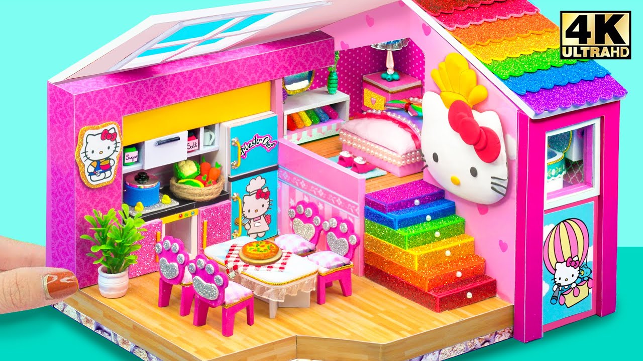 Make Hello Kitty Chef's House with Great Kitchen, Bathroom and Bedroom ...