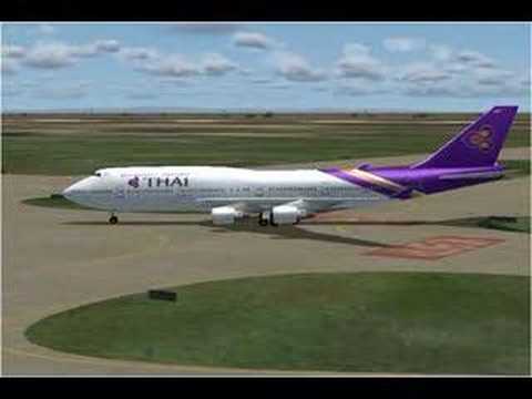 Thai Airways TG916 departs Bangkok (VTBS) - YouTube