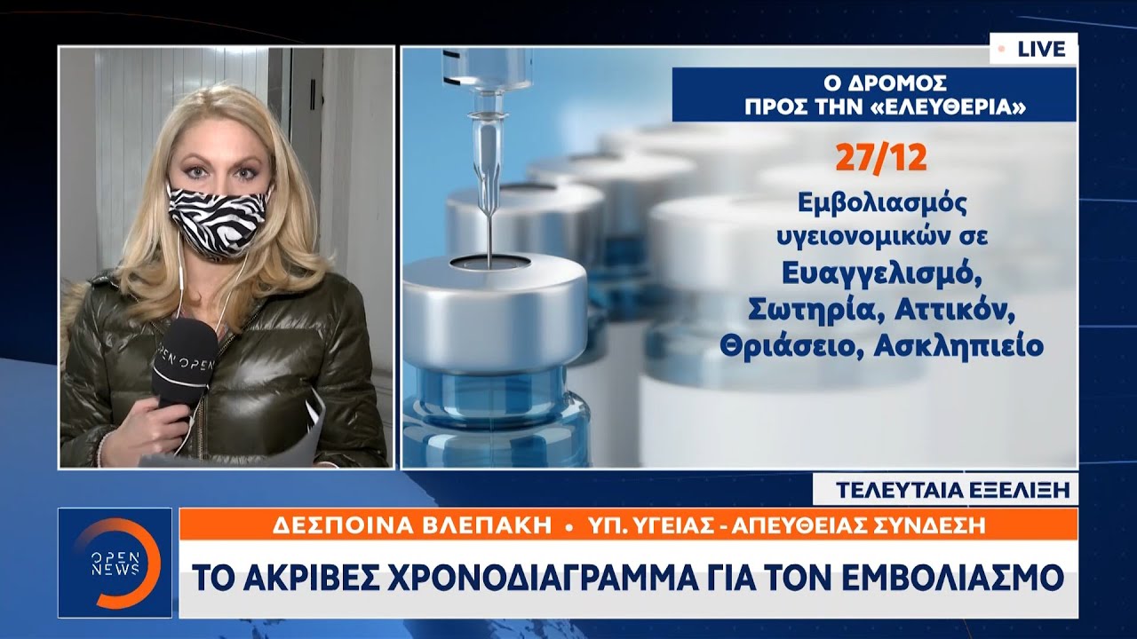 Το ακριβές χρονοδιάγραμμα για τον εμβολιασμό | Κεντρικό Δελτίο Ειδήσεων ...