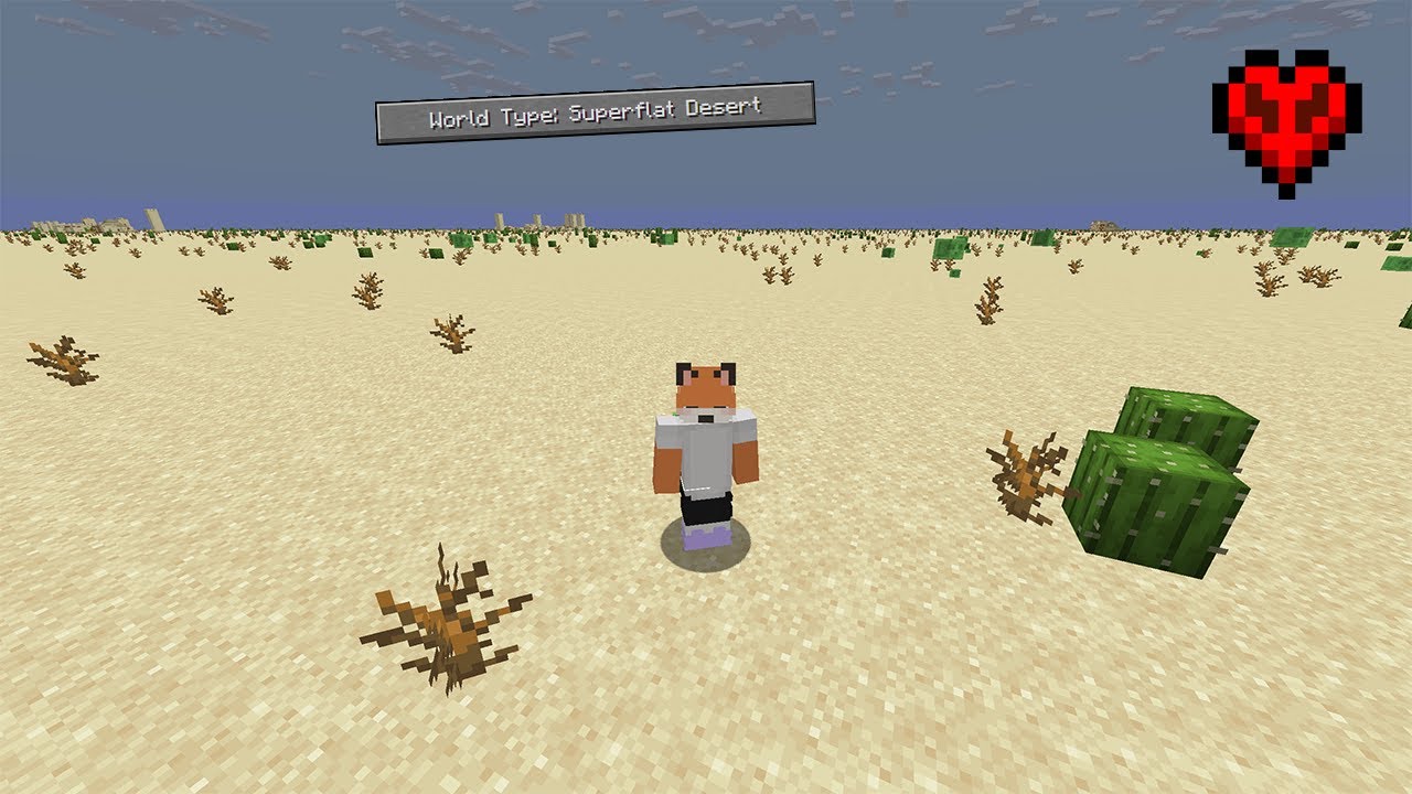 Can i Beat Hardcore Minecraft In A Superflat Desert Only World - YouTube