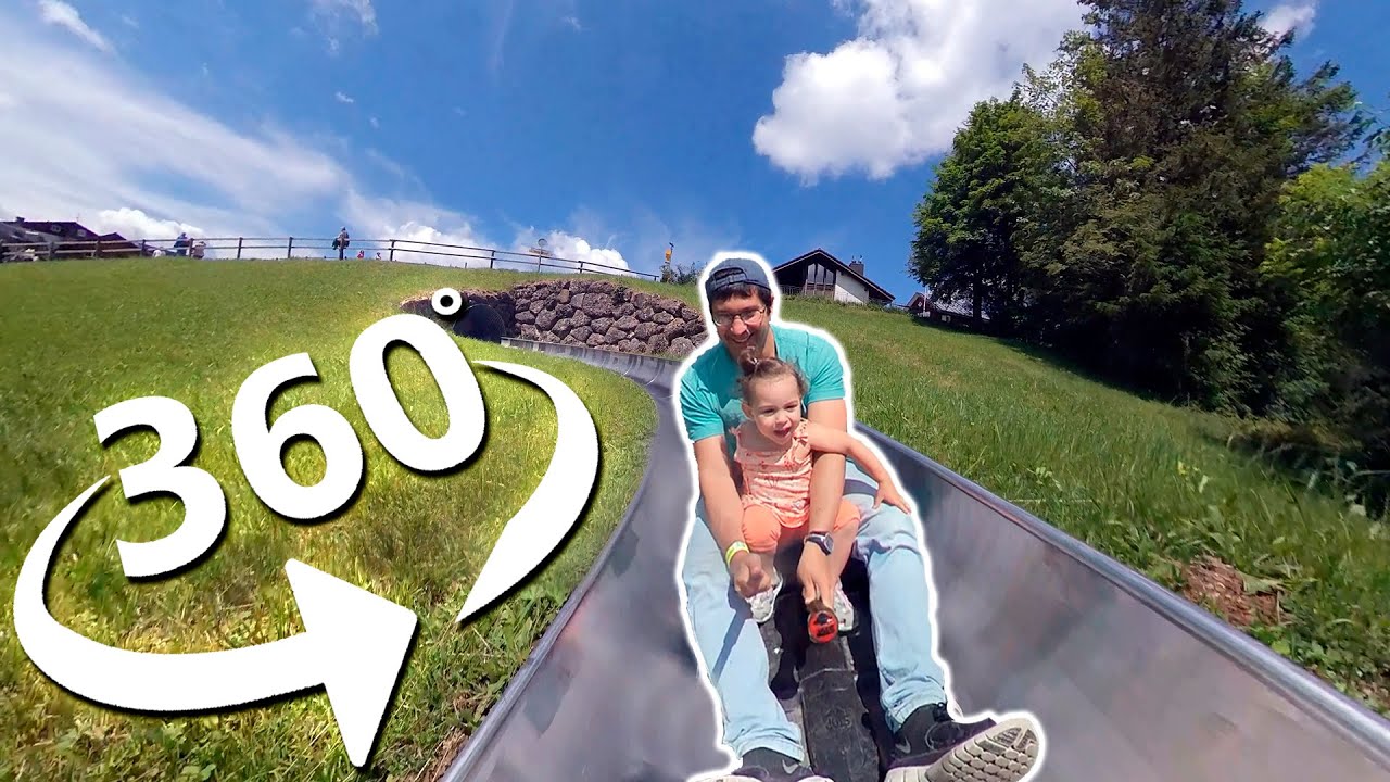 Trenó de verão (Summer sledging) em 360º 5K! - YouTube