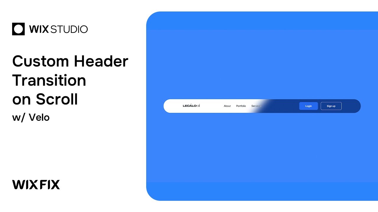 Custom Header Transition on Scroll in Wix Studio - YouTube