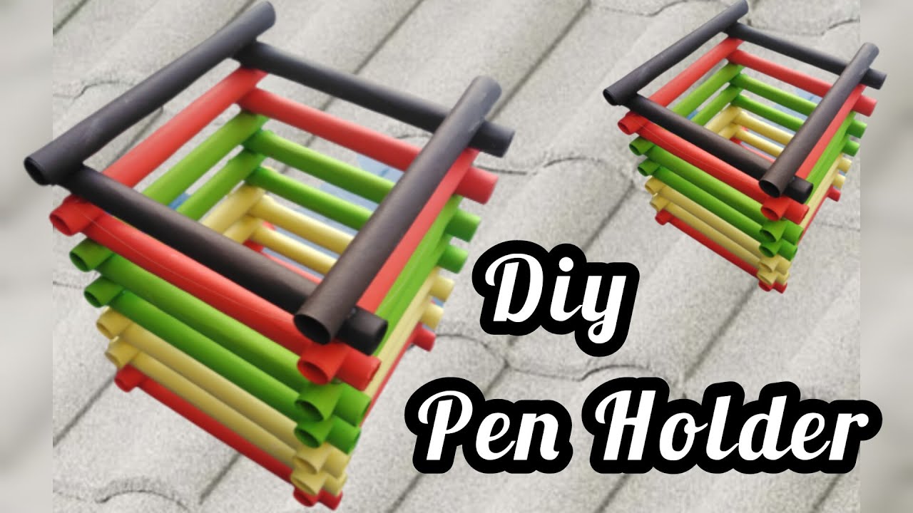 Paper Pen Holder Craft | How to Make Pen Stand | Paper Pencil Stand ...