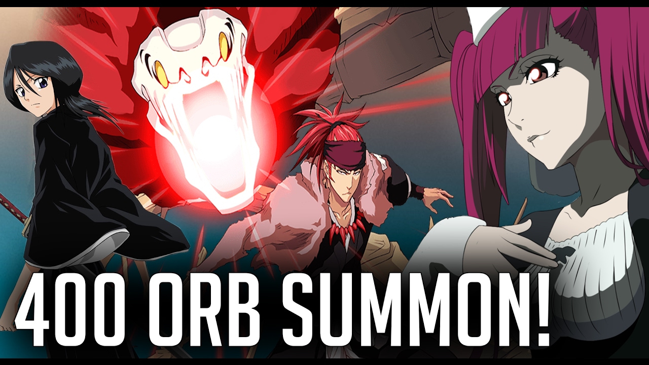 Bleach Brave Souls - Riruka, Renji And Rukia Summons! (400 Spirit Orbs ...