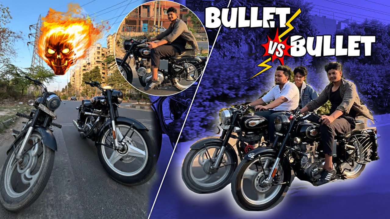 NEW MODAL VS OLD MODAL BULLET DRAG RACE 😱|| CRAZYATULVLOGS - YouTube