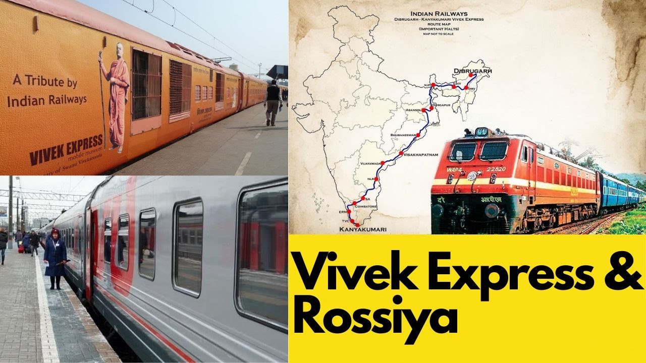 Vivek Express 4273 Kms 9 States 82 Hours I Rossiya 9288 Kms 2 ...