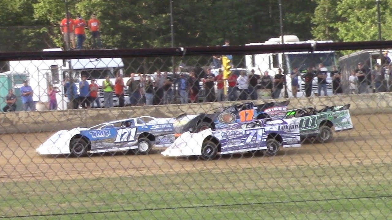 RUSH Crate Late Model Heat One | Stateline Speedway | 7-8-17 - YouTube
