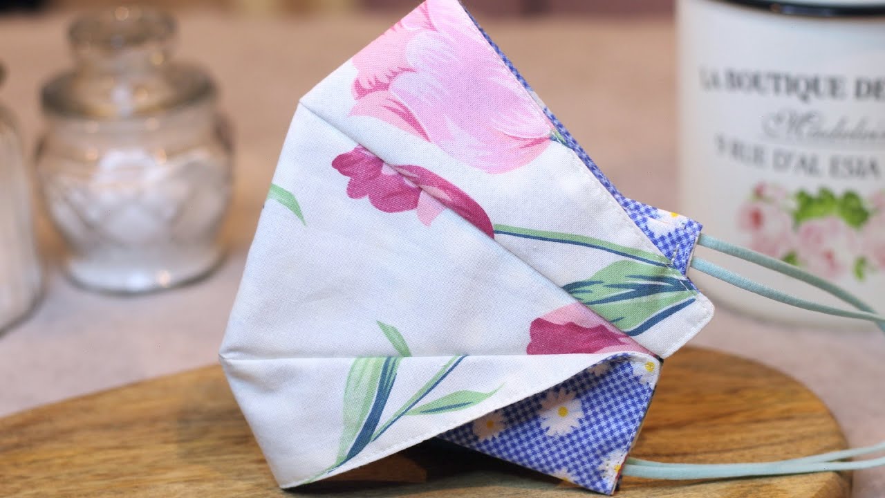 EASY ORIGAMI MASK DIY / Face mask sewing tutorial - YouTube
