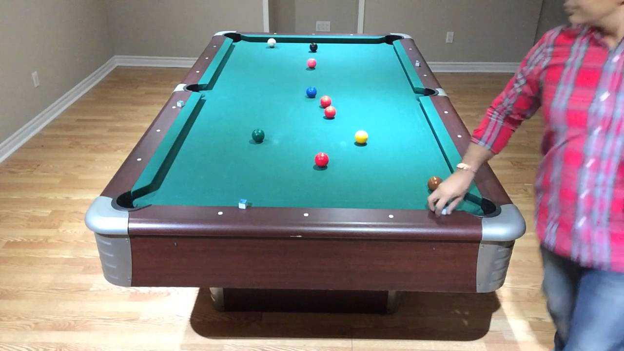 127 Snooker Clearance on a Pool Table - YouTube