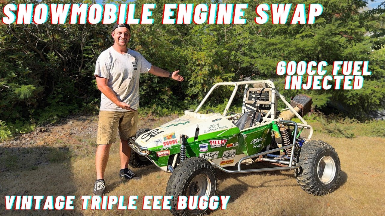 600cc Arctic Cat Engine Swap on the Vintage Triple EEE Buggy - YouTube
