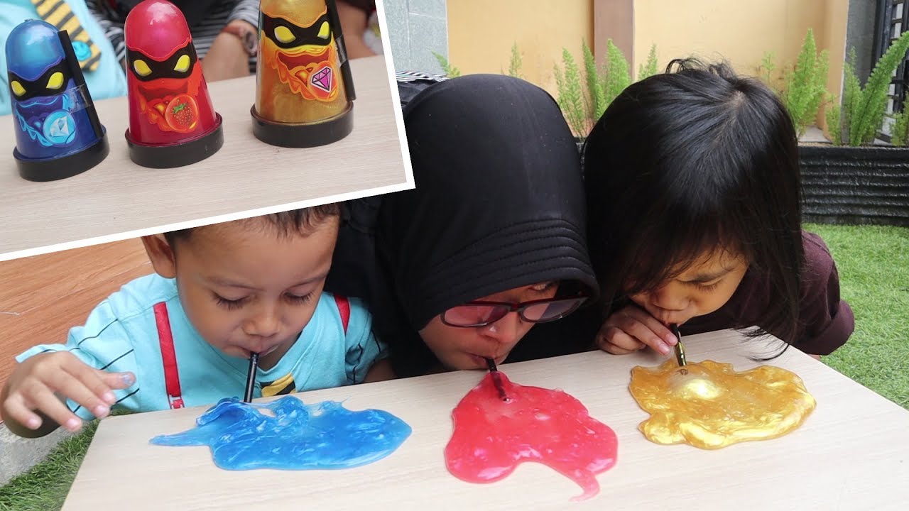 Serunya Bermain Slime Balon ! Susah Gampang Niupnya - YouTube