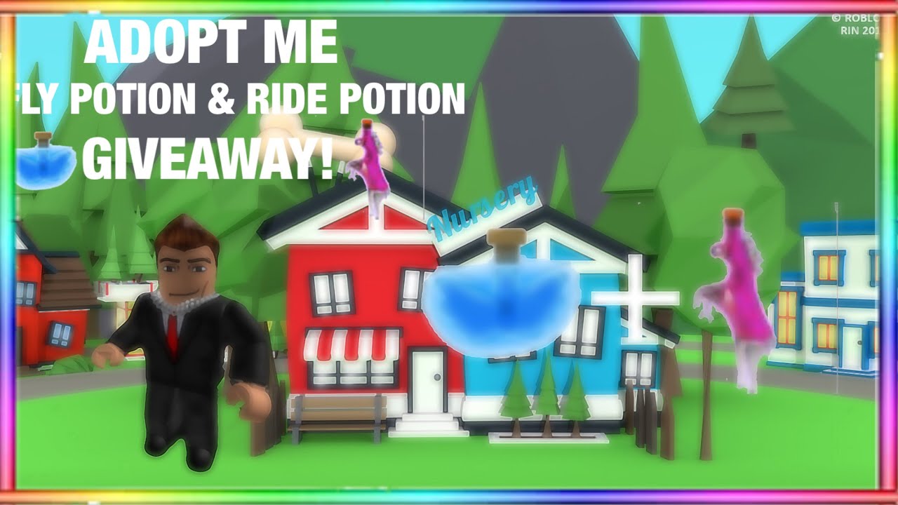 ROBLOX ADOPT ME (FLY POTION & RIDE POTION) GIVEAWAY - YouTube