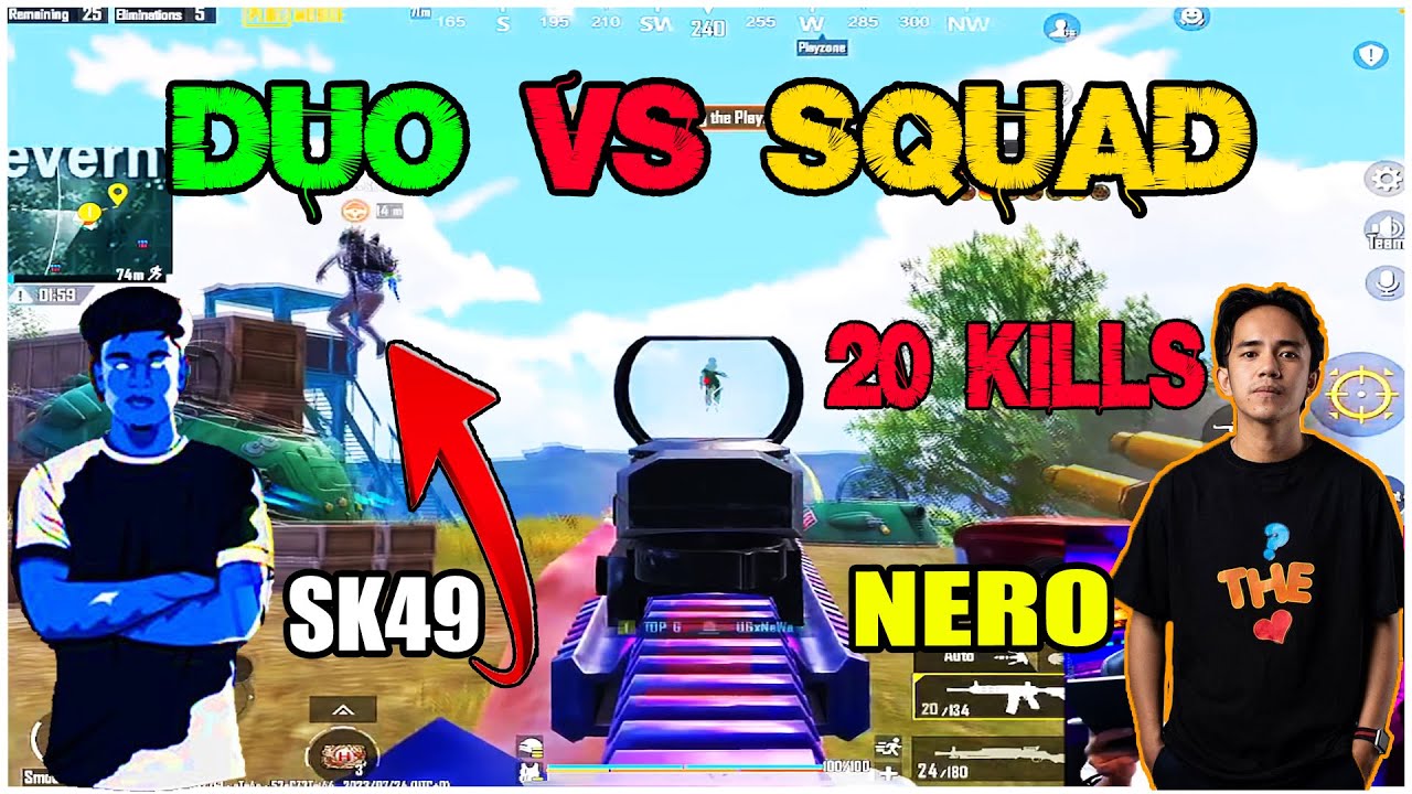 20 Kills Duo Vs Squad with SK49 ft . Nero - YouTube