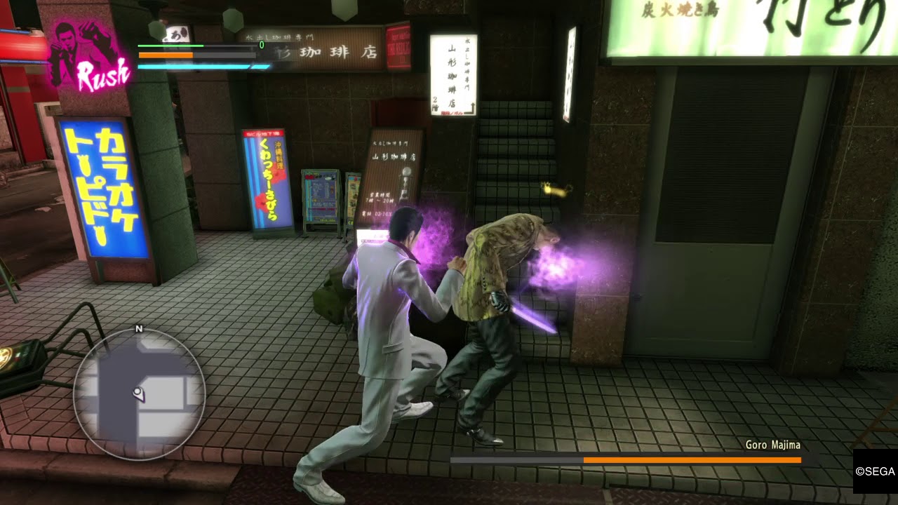 YAKUZA KIWAMI_ how to win the 1st Majima fight unfairly - YouTube